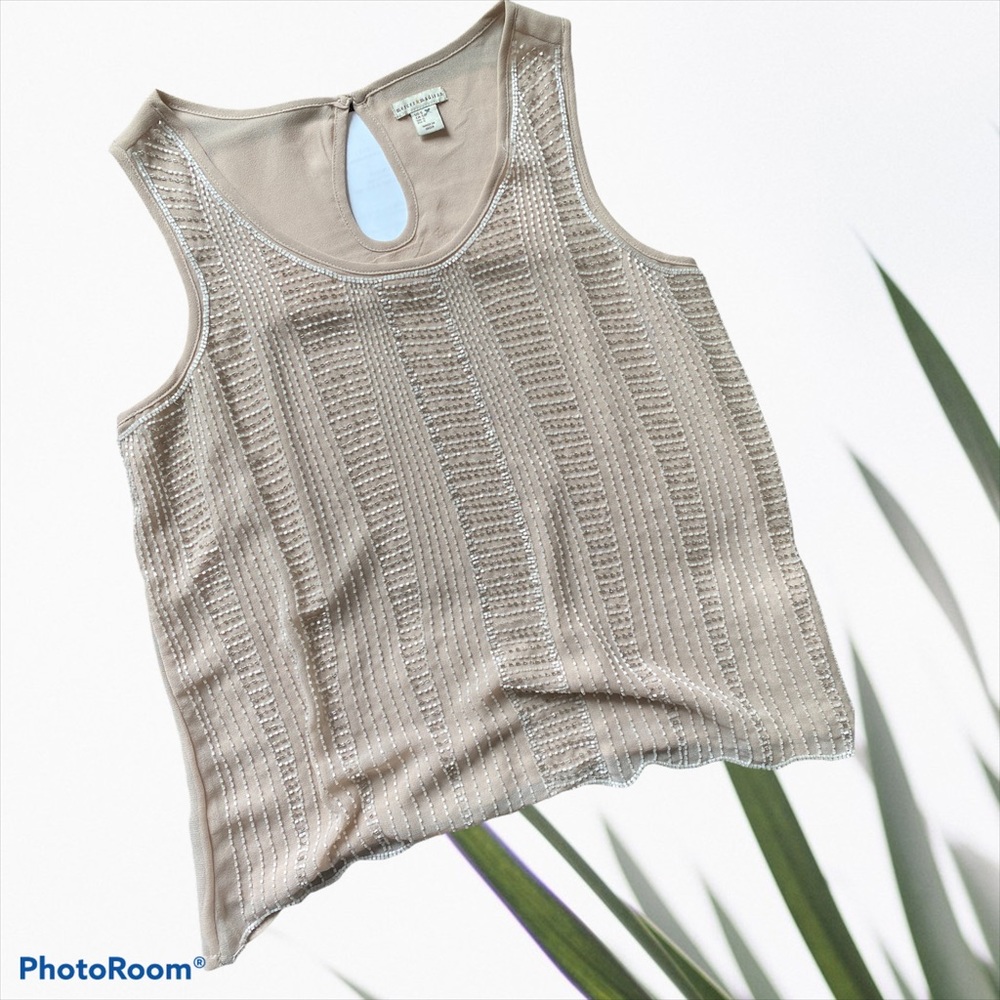 Mercer And Madison Beaded Tank - Gem